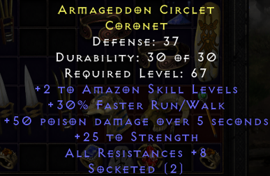 Gg 2/30/str/@res 2os Zon Circlet - Topic - d2jsp