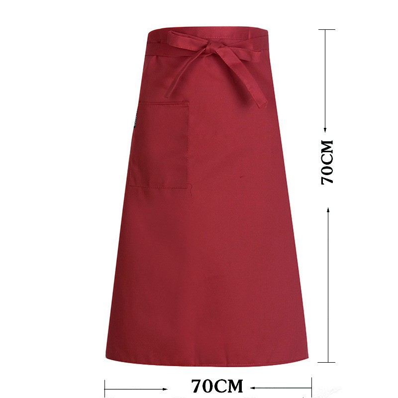 Tablier de chef Tablier de cuisine Coton Hôtel Restaurant Chef Demi ...