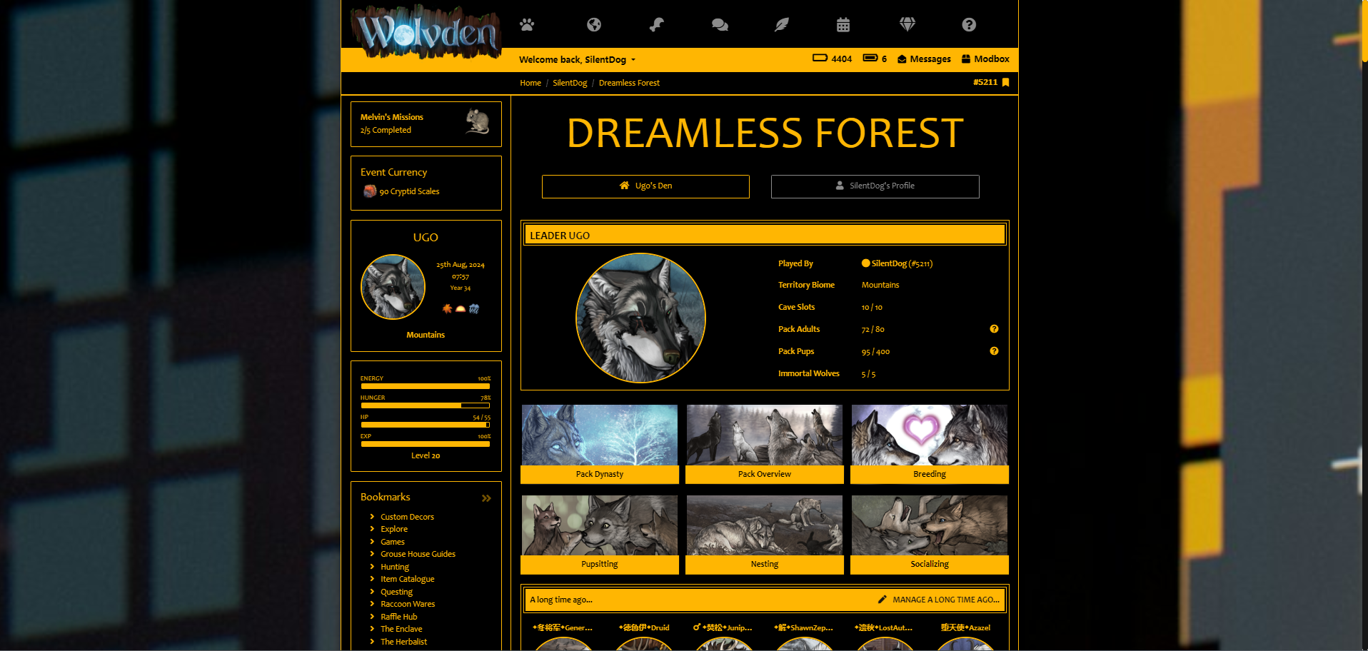 🐾SilentDog's Free CSS |:| Wolvden