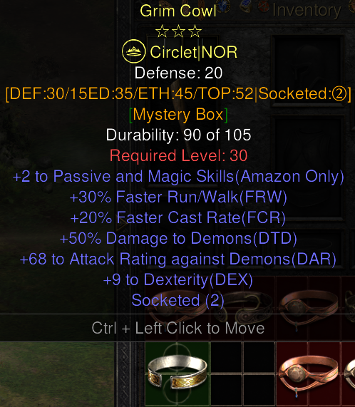 Iso Level 30 Lld Zon Gear - Topic - d2jsp