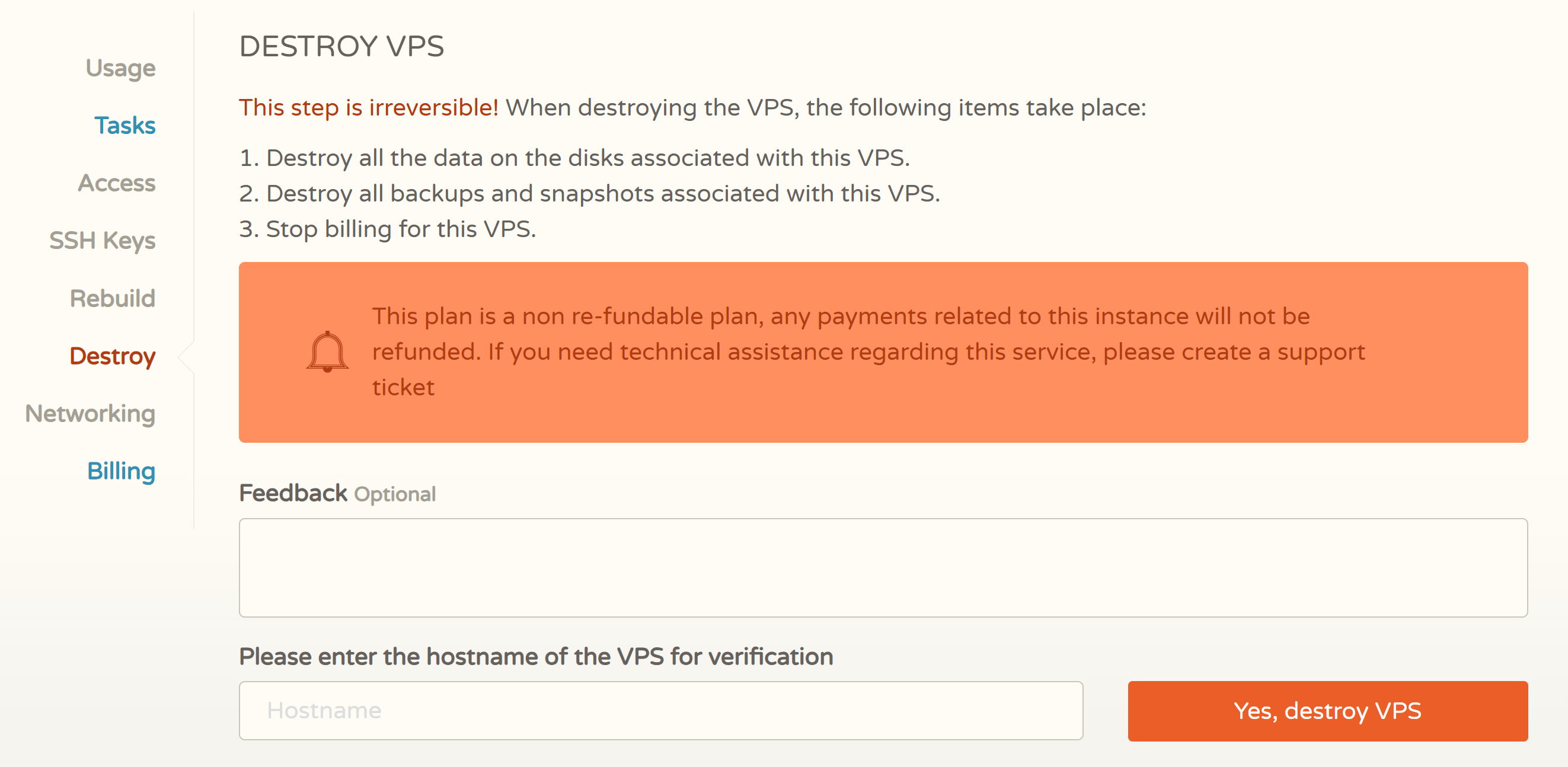 CloudCone的14.99销毁之后没退余额